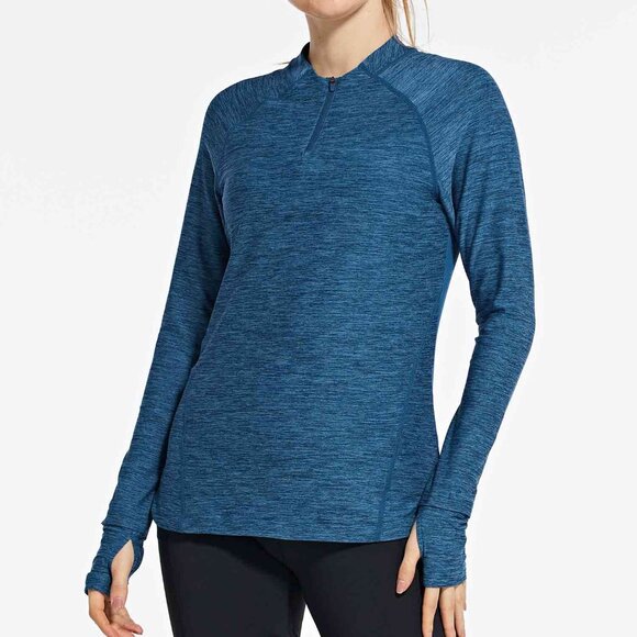 Baleaf | Tops | Baleaf Upf 5 Zip Neck Quickdry Longsleeve Running ...